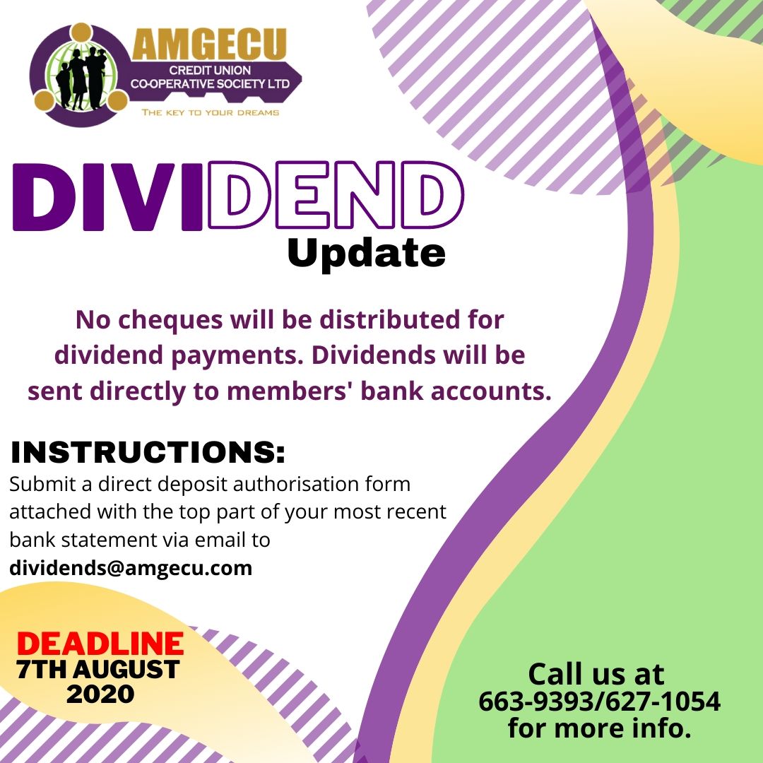 Dividend Notice – AMGECU